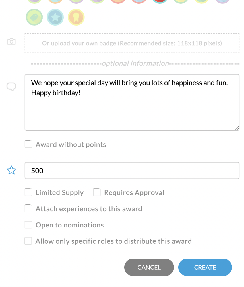 How Do I Create A Birthday Award?