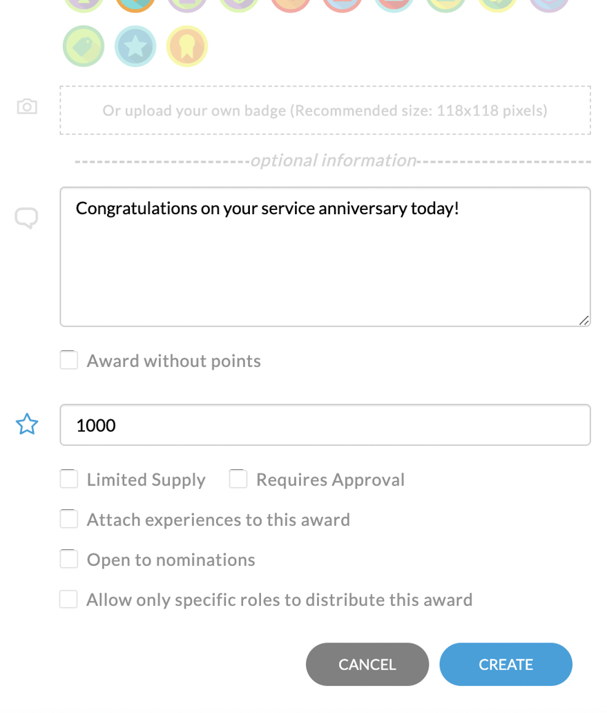 How Do I Create A Service Anniversary Award?