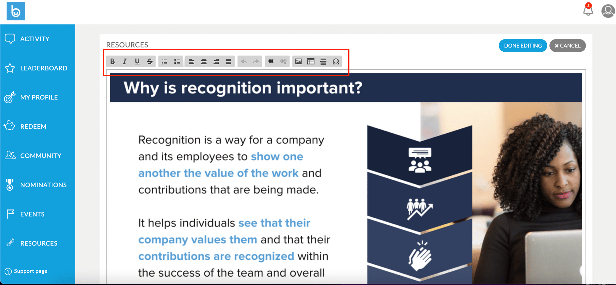 How Do I Edit The Resource Tab?