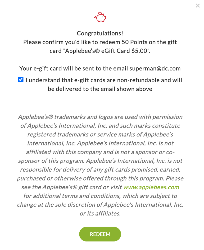 How do I redeem for a Reward in the Marketplace?