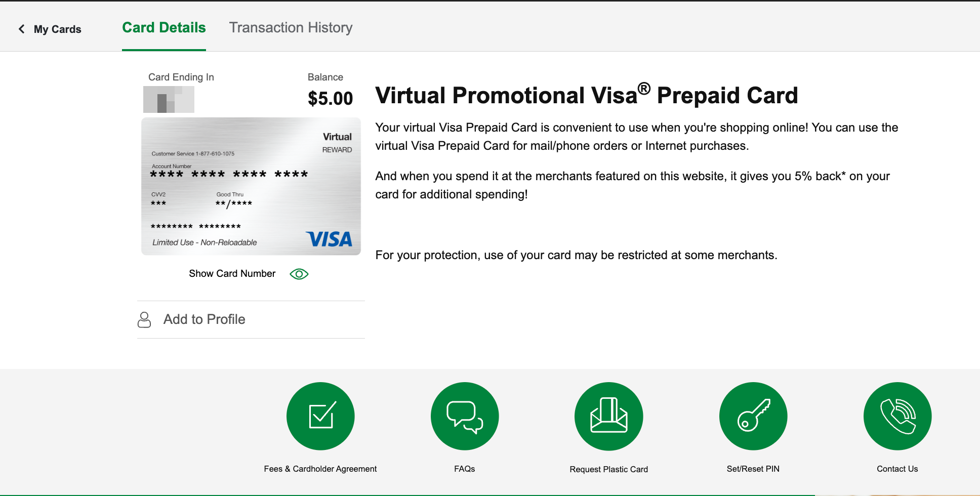 How do I claim my prepaid Visa or Mastercard after redeeming in Bucketlist?