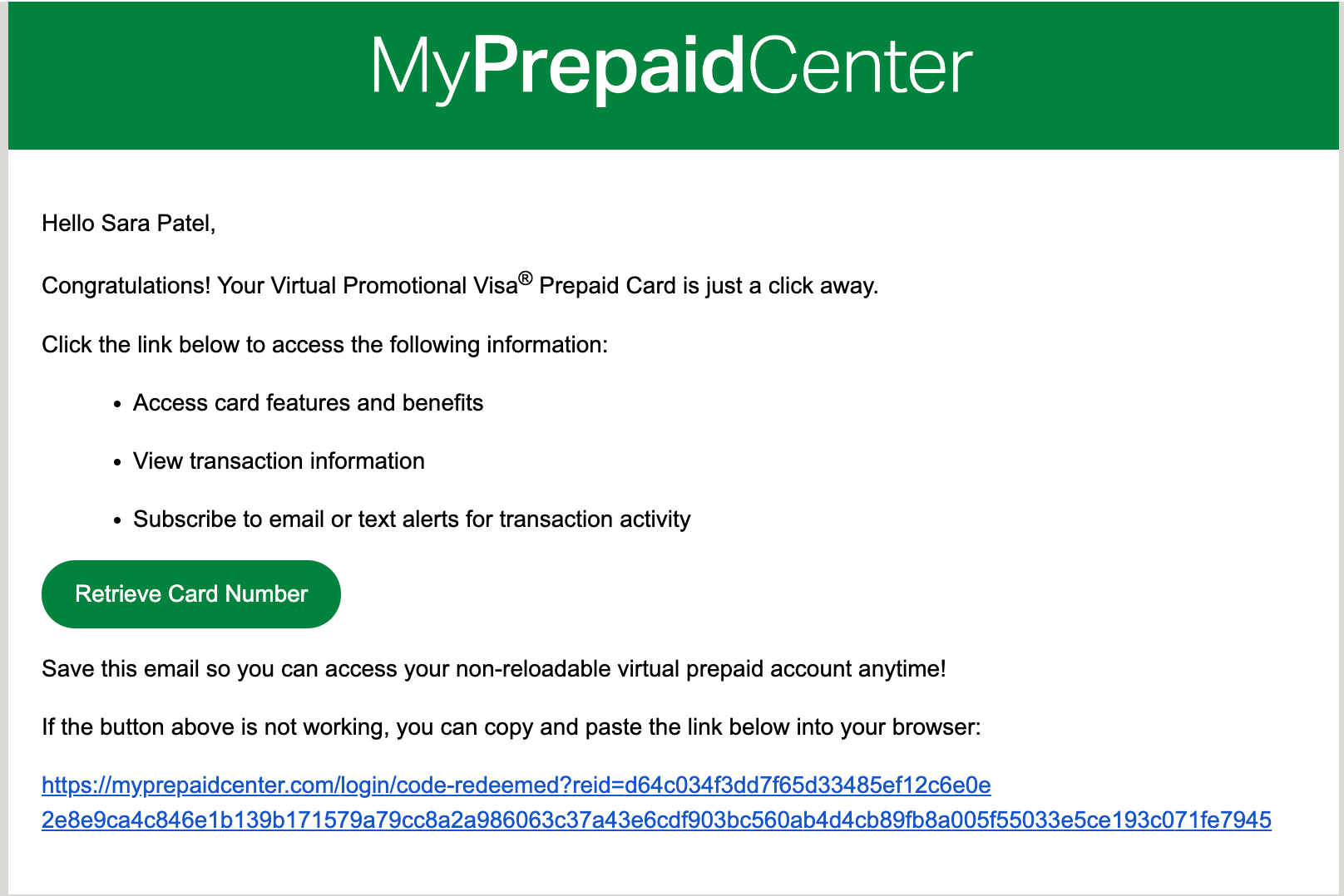 How do I claim my prepaid Visa or Mastercard after redeeming in Bucketlist?